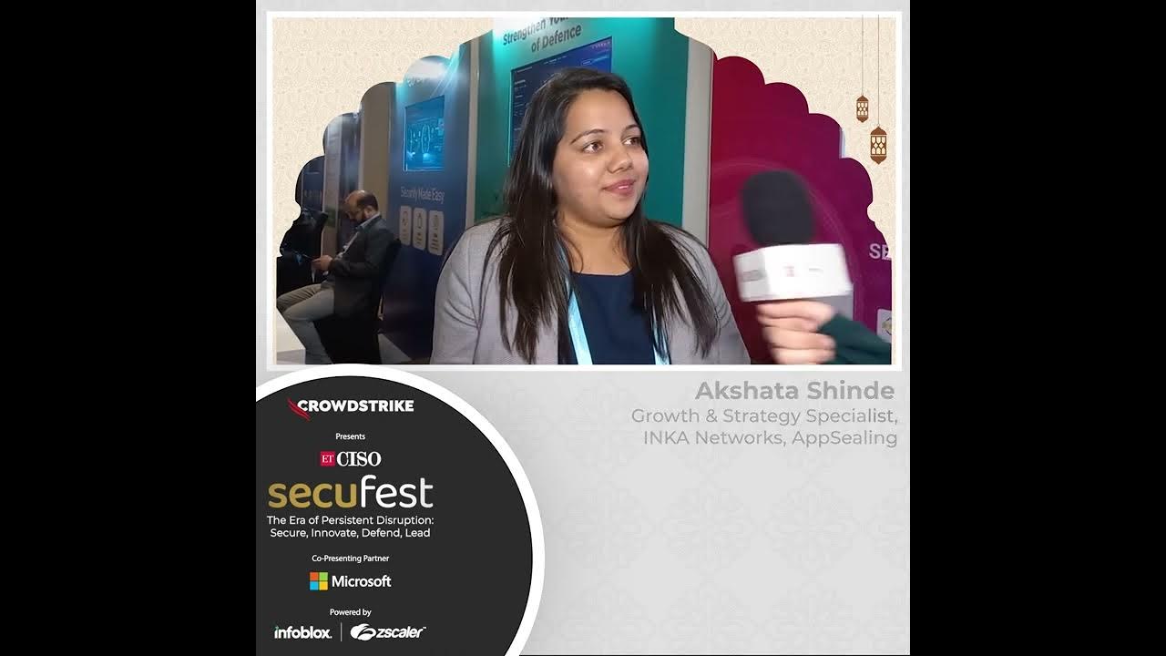 Akshata Shinde at #ETCISOSecufest24 in Lucknow. - YouTube