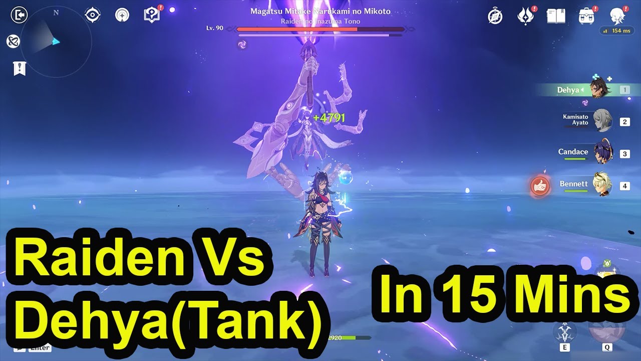 Tank It took Raiden Shogun Boss over 15 minutes to kill Dehya Genshin ...