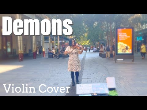 Demons - Violin Cover - Street Performance - YouTube