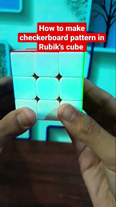 how to make checkerboard pattern in the Rubik's Cube | AM Master #cube - YouTube