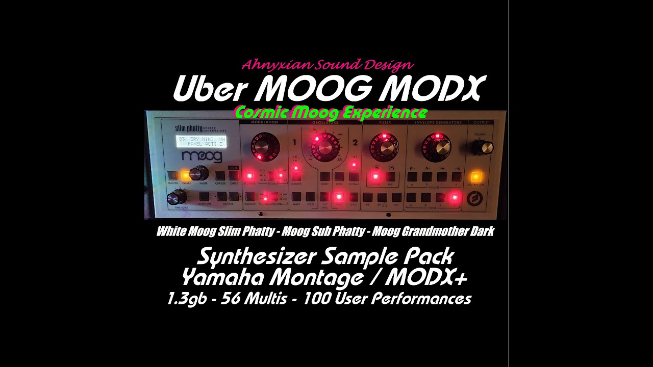 Cosmic Moog Experience 1 Uber MOOG MODX Sample Pack Yamaha Montage Synthesizer - YouTube