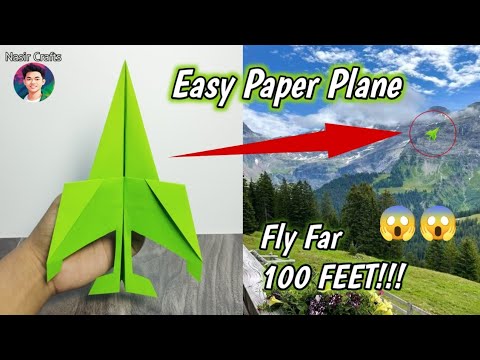 Easy Paper Plane | How to make paper plane that fly far | Paper Plane ...