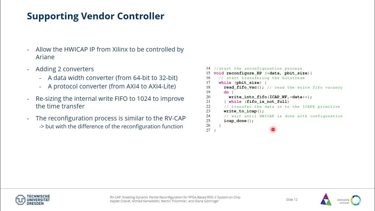 RV-CAP: Enabling Dynamic Partial Reconfiguration for FPGA-Based RISC-V System-on-Chip - N ...