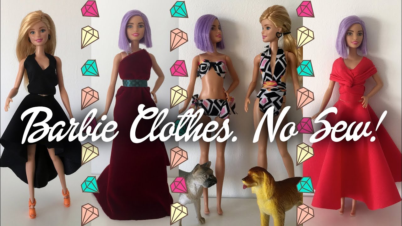 How To Make Clothes For Your Barbie Doll Without Sewing DRESS SKIRT TOP SWIMSUIT And BIKINI how-to-make-clothes-for-your-barbie-doll-without-sewing-dress-skirt-top-swimsuit-and-bikini