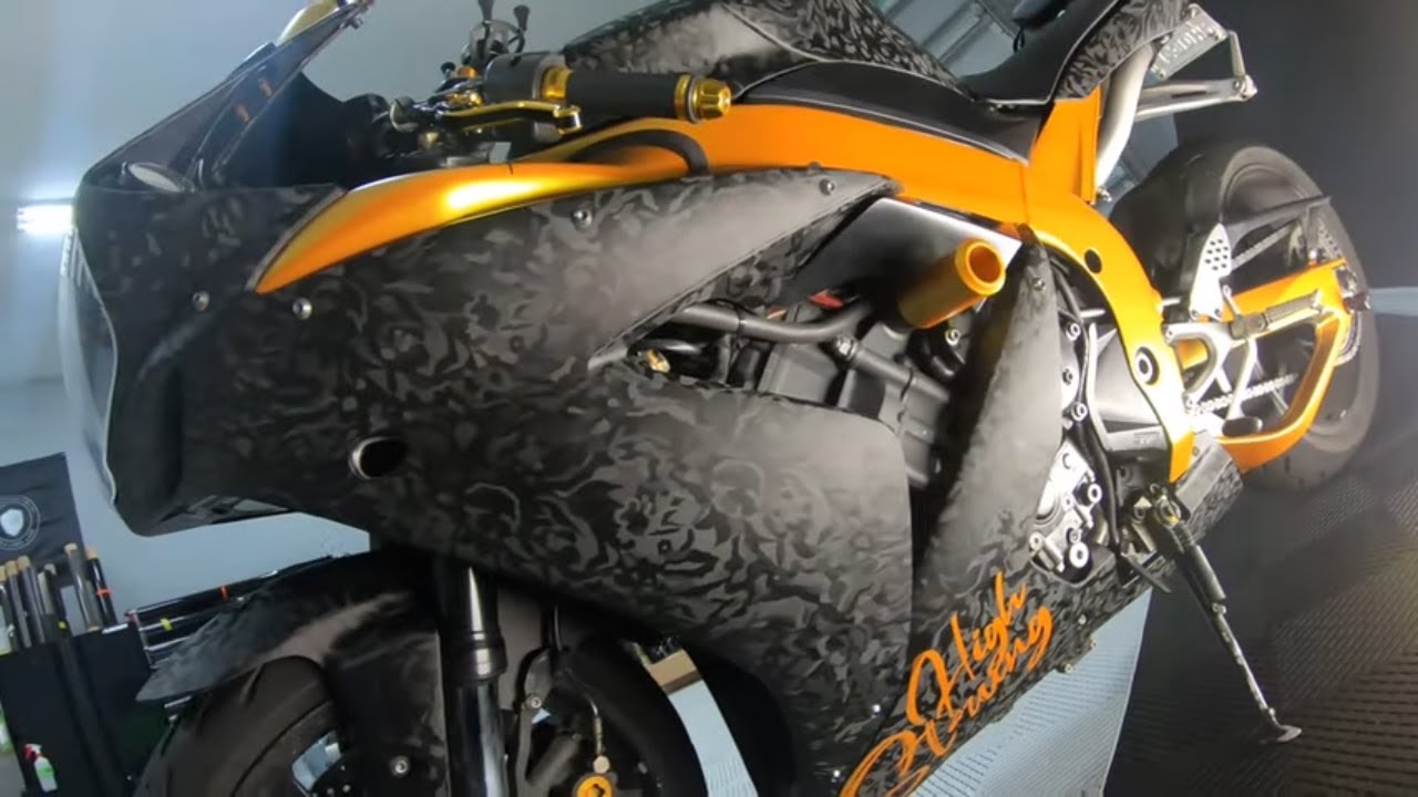 Black Gold Yamaha R1 Decal