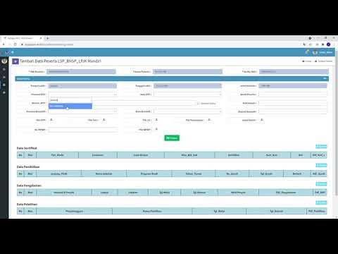 Tutorial BNSP Part 2 | Input Biodata Peserta - YouTube
