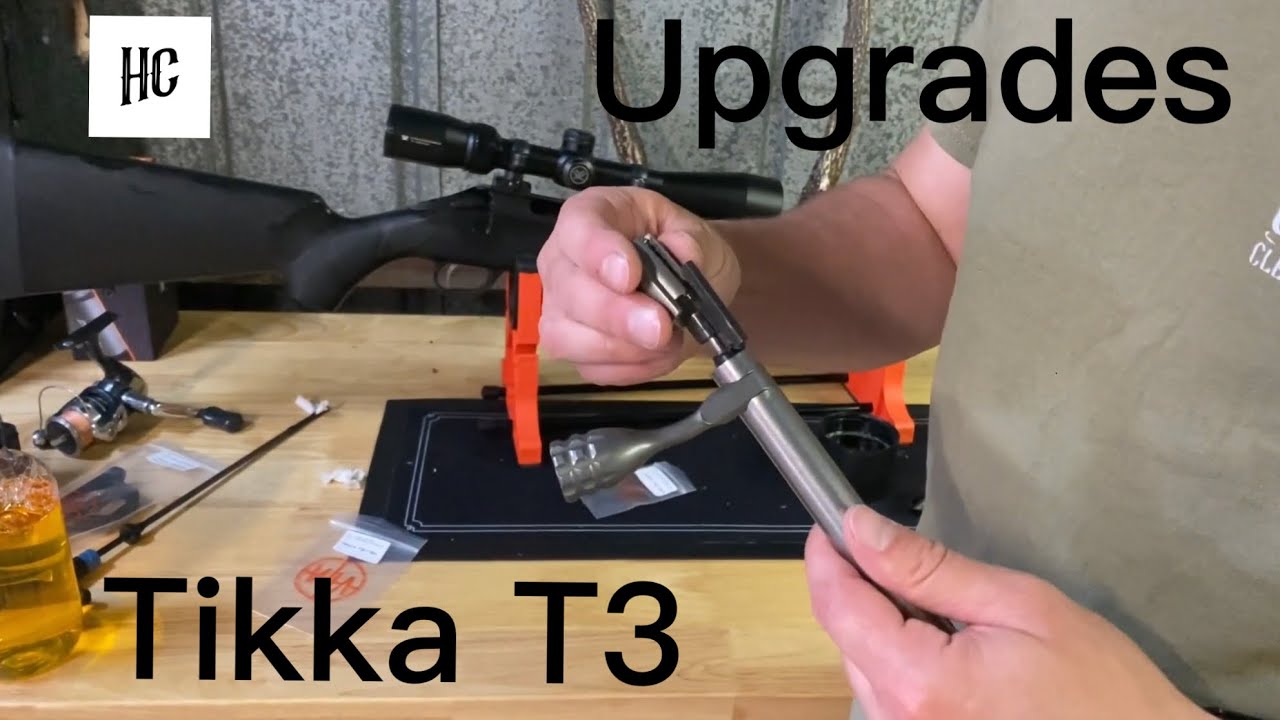 TIKKA T3 bolt strip down cleaning and UPGRADES - YouTube