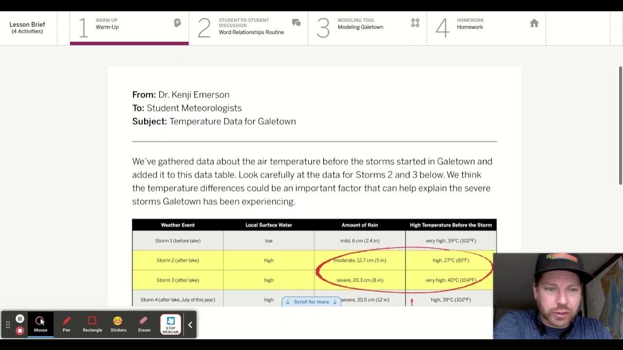 Amplify Science Weather Patterns 2.4 (part 1) - YouTube