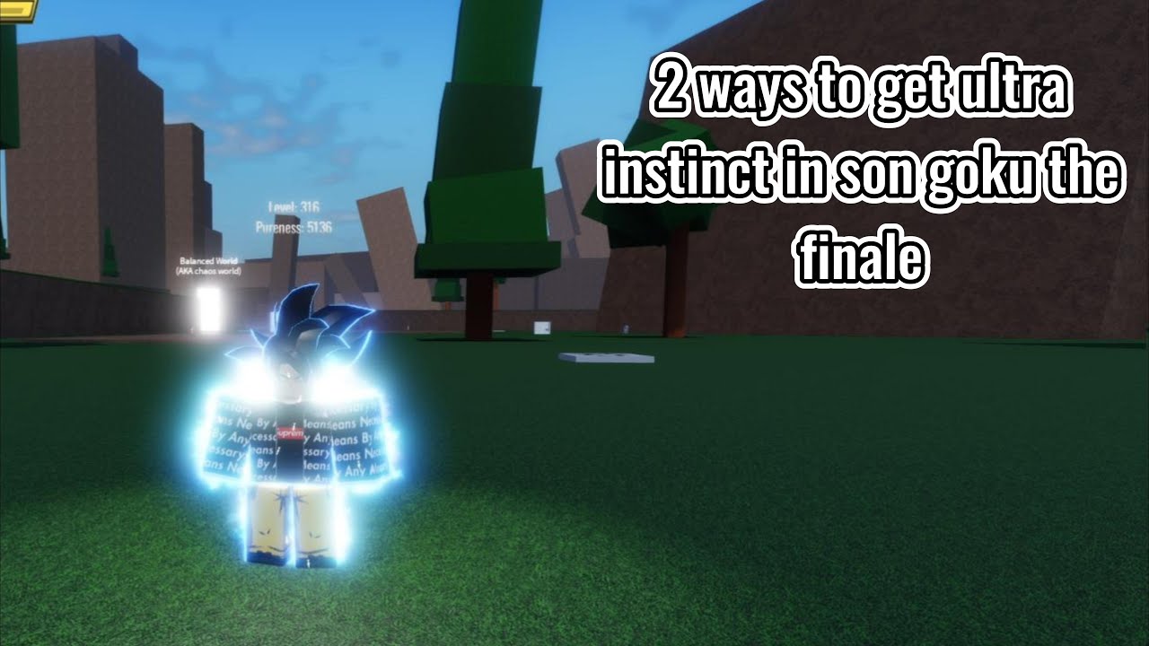2 ways to get ultra instinct in Son Goku the finale - YouTube