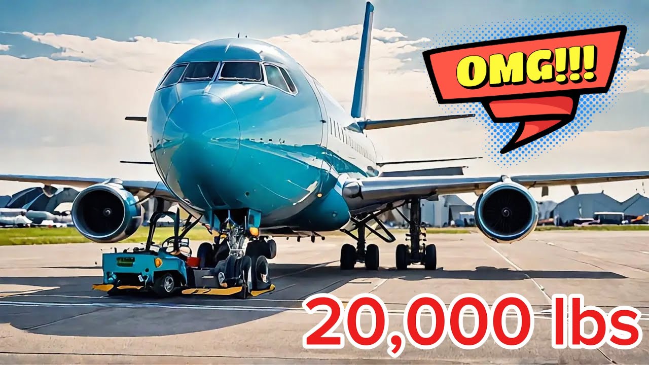 Can This 20,000 lb Tractor Pull A Plane? Loading it on a Lowboy Trailer ...