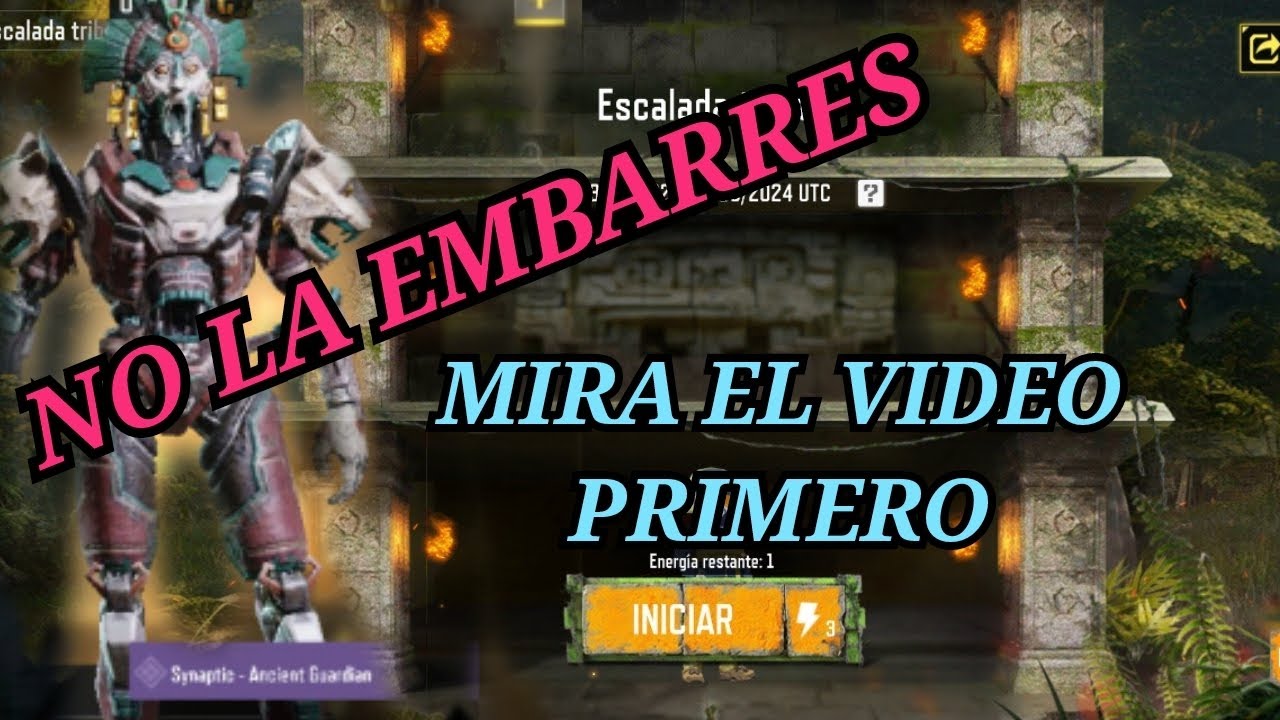 😲NO LA EMBARRES😲 ESCALADA TRIBAL CODMOBILE - MINI JUEGO CALL OF DUTY ...