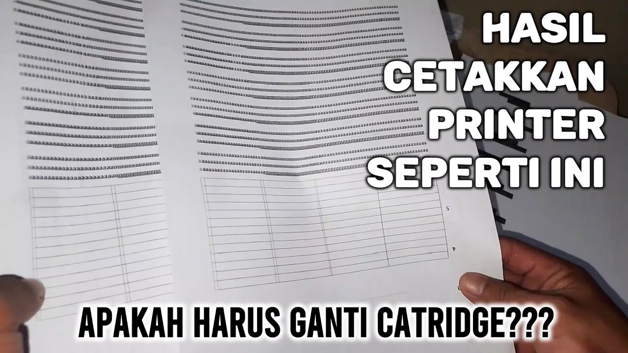 Ini hasil cetakkan printer jika head print (catridge) nya sudah rusak ...