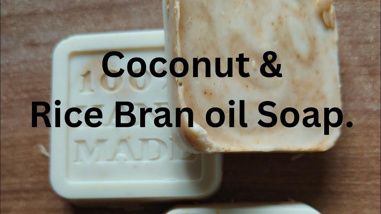 Two oils soap making|coconut oil soap|Rice bran oil soap|Cold Process ...