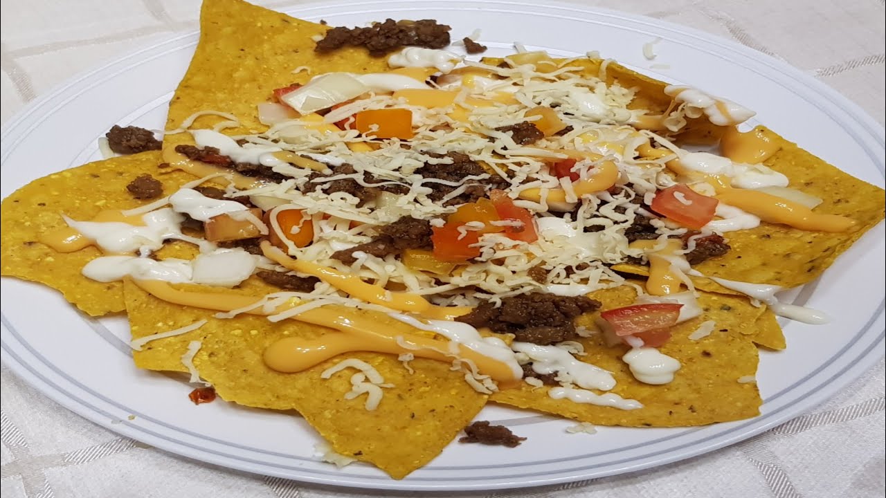CHEESY BEEF NACHOS USING MR. CHIPS AND SPRING ROLL (LUMPIA) WRAPPER ...