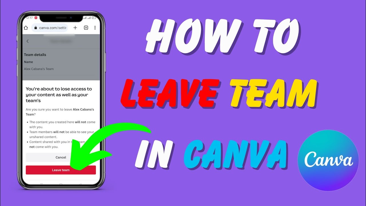 Canva Team Remove | How To Delete a Team in Canva | How to Leave Canva Team Delete 100% ...