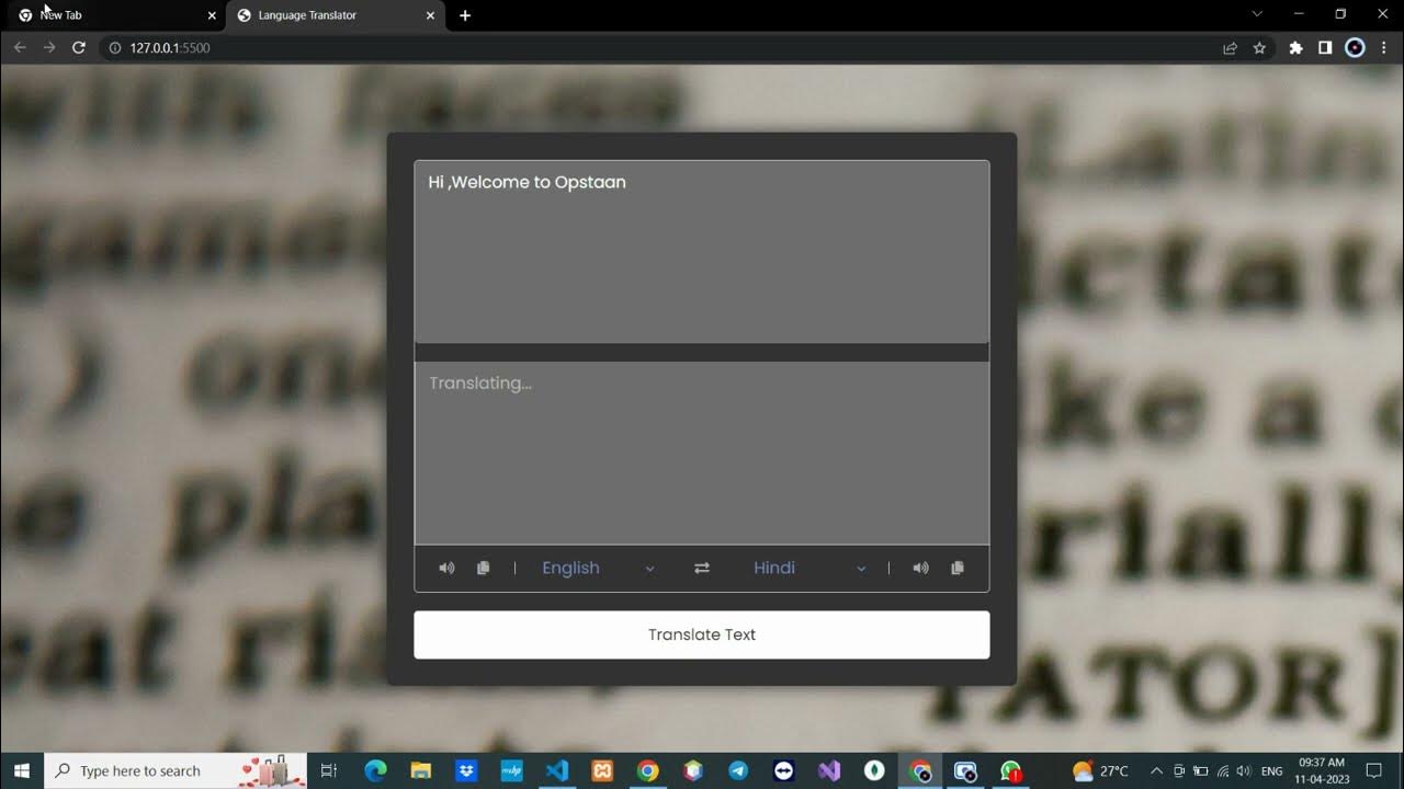Simple Translator using Javascript #translate #translation - YouTube