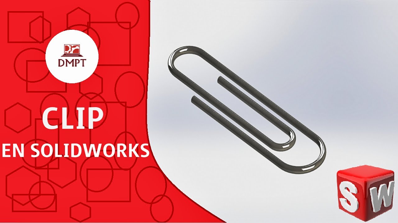 como hacer un CLIP en SOLIDWORKS 🔧 // How to make a clip in solidworks ...
