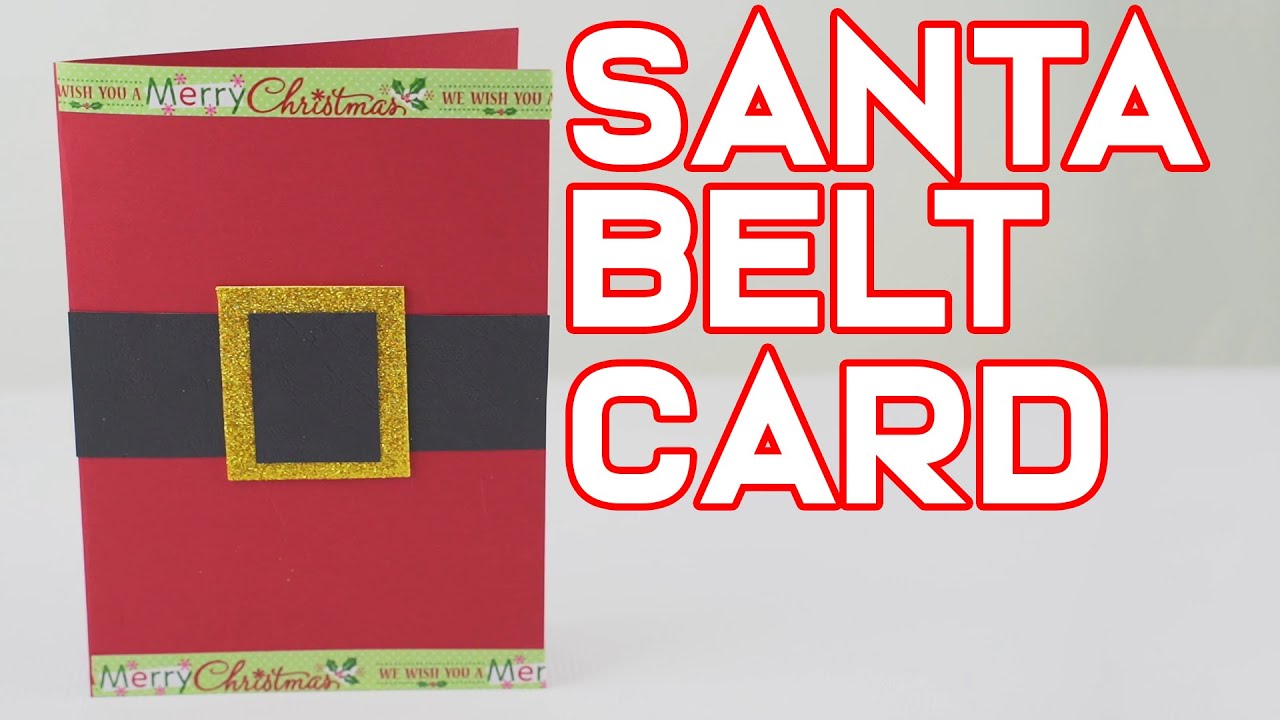 Handmade Paper Santa Claus Suit Belt Greeting Card Christmas Countdown ...