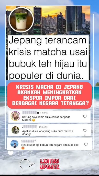 Ternyata Matcha sangat populer di Jepang. #viralvideo #shortvideo #beritaterkini #memes #matcha ...