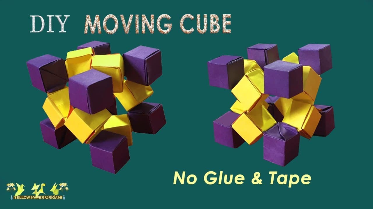 Origami Moving Cubes - Step by Step - YouTube