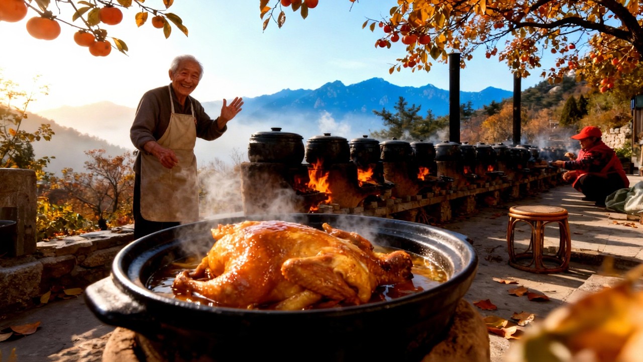 Taste Chinese Firewood Magic: Clay Pot Chicken Stew Extravaganza! - YouTube