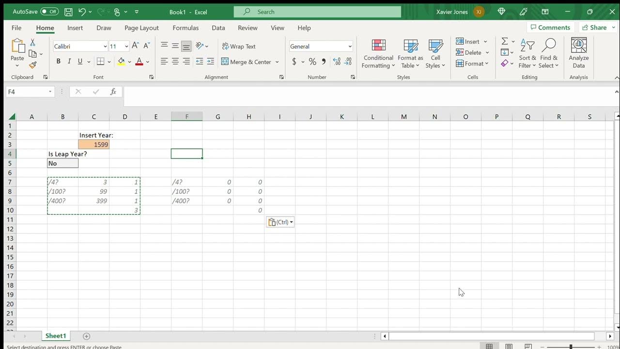 Creating the Calendar System in Excel Part 1 - YouTube