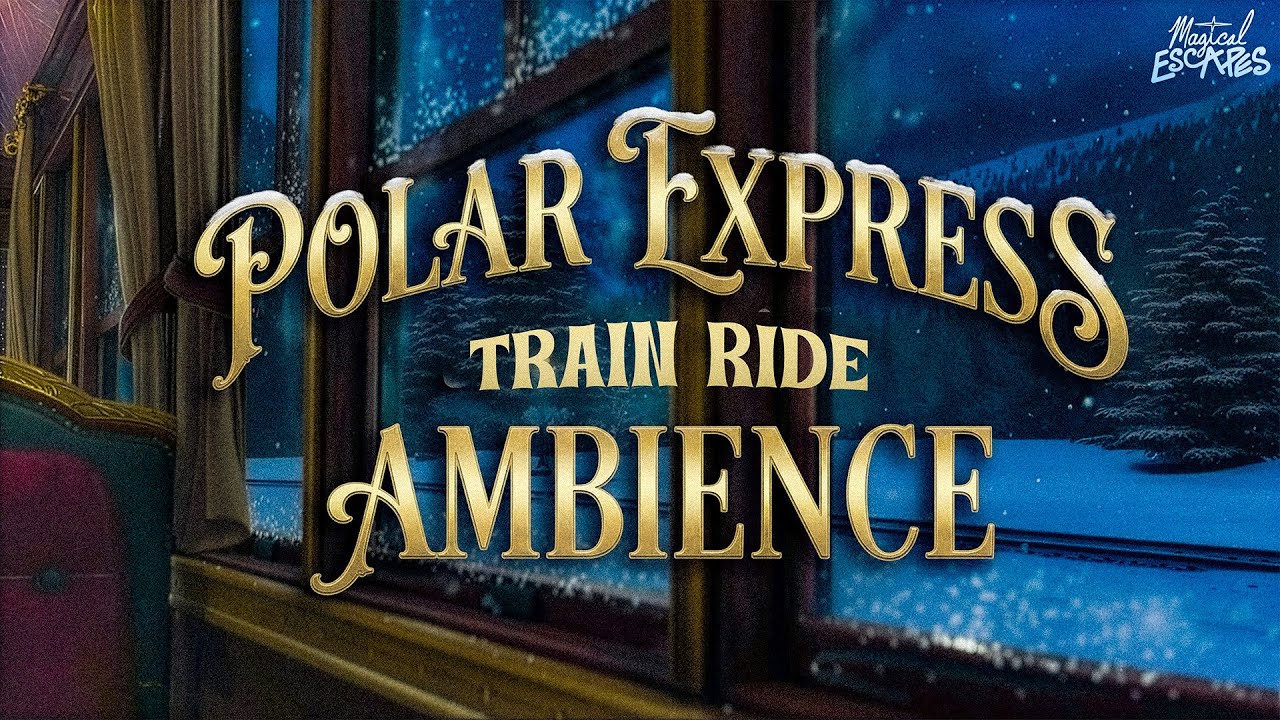 Polar Express ️ Train Ride Ambience | Cozy Christmas Eve Journey ...