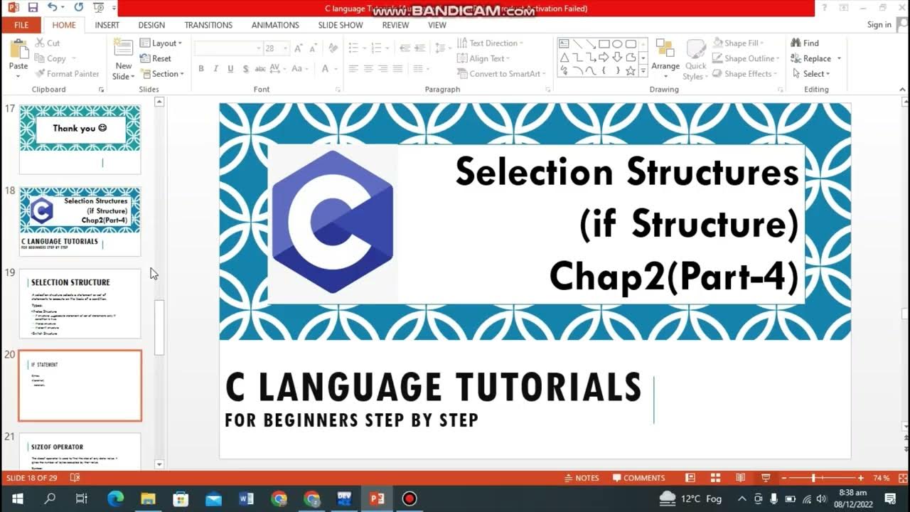 if Structure | what is if Structure| Selection Structure | C programming - YouTube