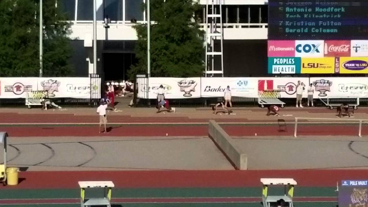 Landen Harper Runs 300 Hurdles @ 2016 state track meet - YouTube