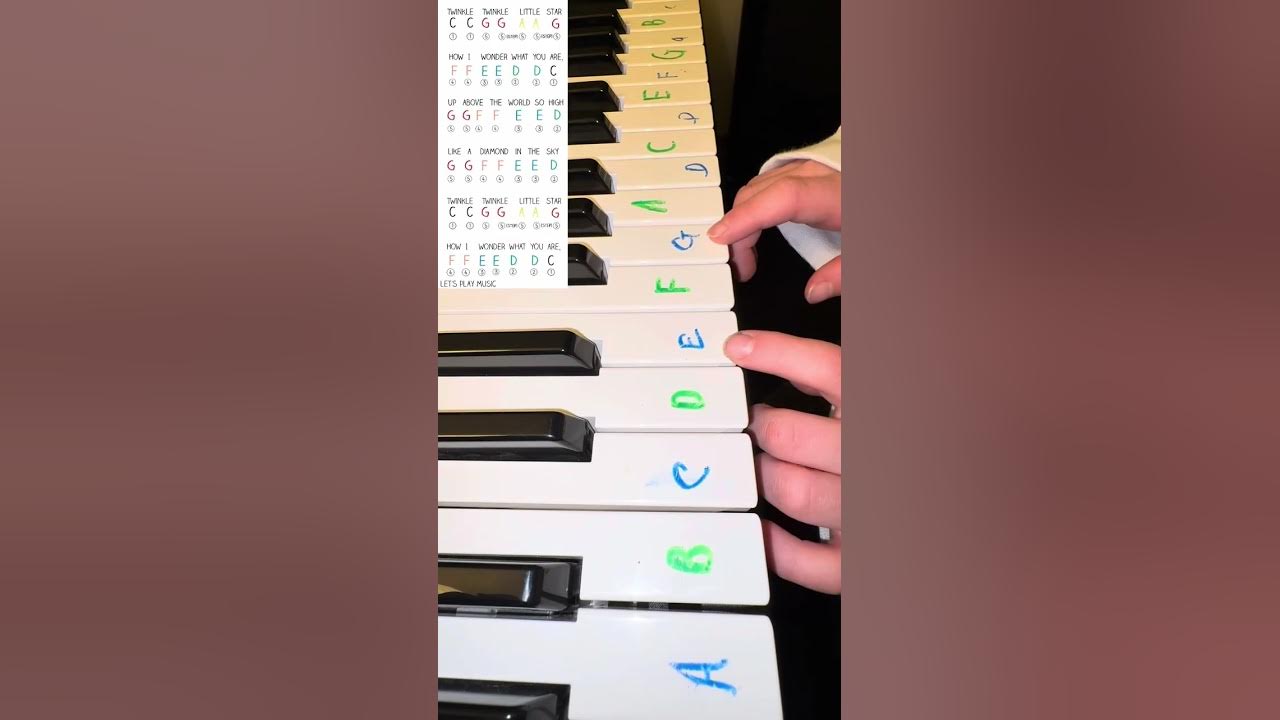 How to play twinkle twinkle little star on keyboard. - YouTube