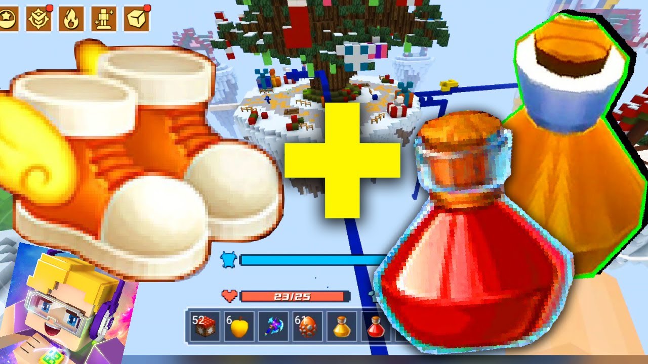 Blockman Go - Ninja boots +Jumping Potion + Speed Potion in Bed Wars ...