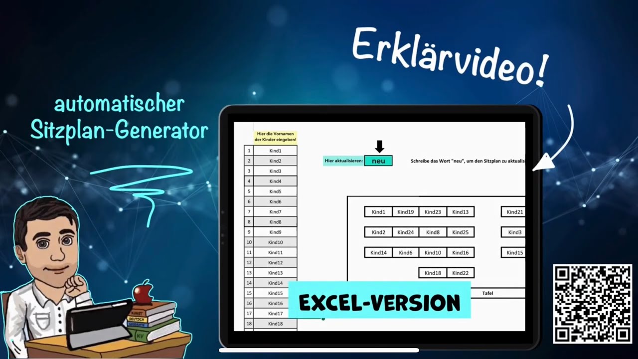 Erklärvideo zum Sitzplan-Generator als Excel-Datei - YouTube