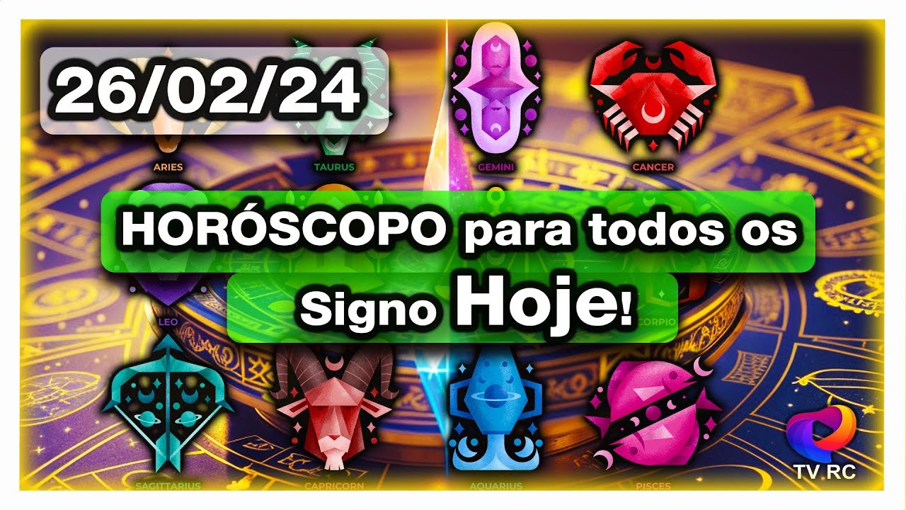 HORÓSCOPO DO DIA - SEGUNDA 26 DE FEVEREIRO | 𝑫𝒊𝒓𝒄𝒆 𝑨𝒍𝒗𝒆𝒔 - YouTube