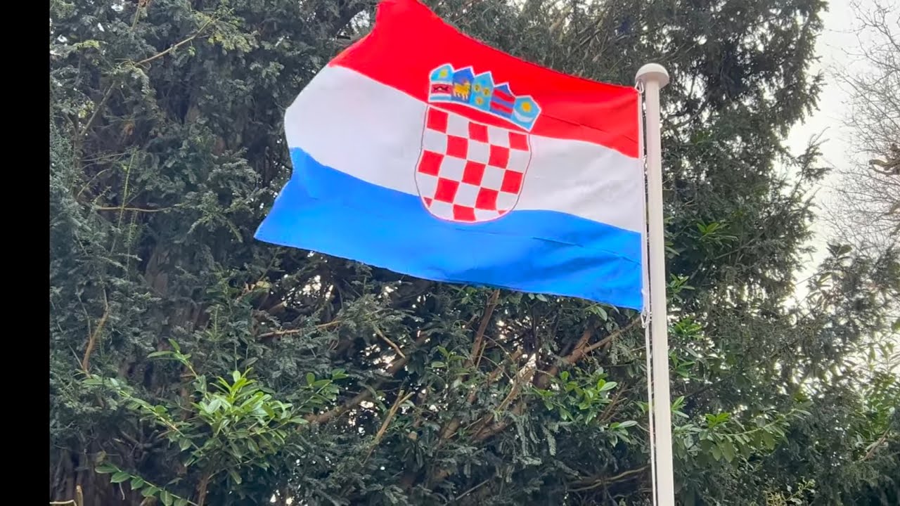 Zastava Hrvatske (Croatia) Flag Flying 🇭🇷 (MOST VIEWED FLAG VIDEO ...