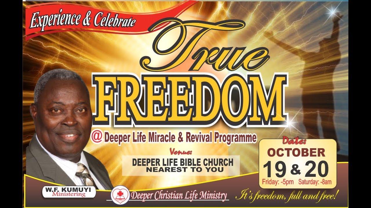 Monthly Revival Programme (October 20, 2018): Deliverance and Freedom ...