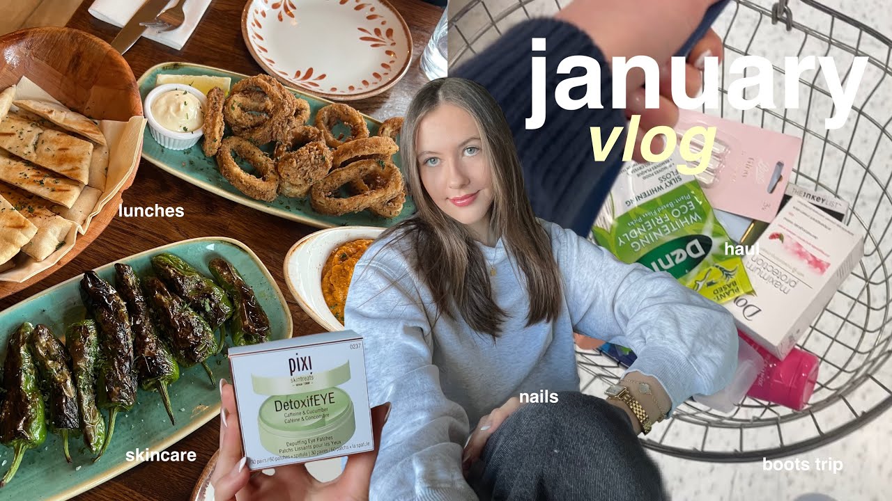 january vlog!!! lunch, boots haul & a trip to nottingham - YouTube