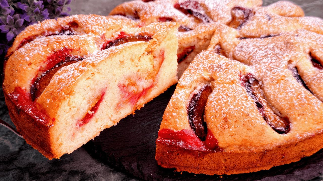 The BEST Autumn Plum Pie Recipe! - YouTube