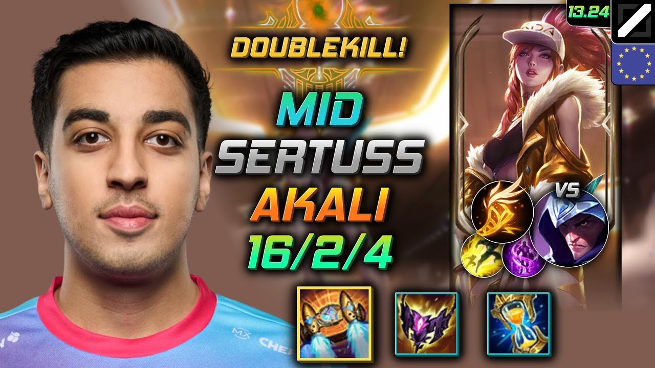 Akali Mid Build Sertuss Hextech Rocketbelt Fleet Footwork - LOL EUW ...