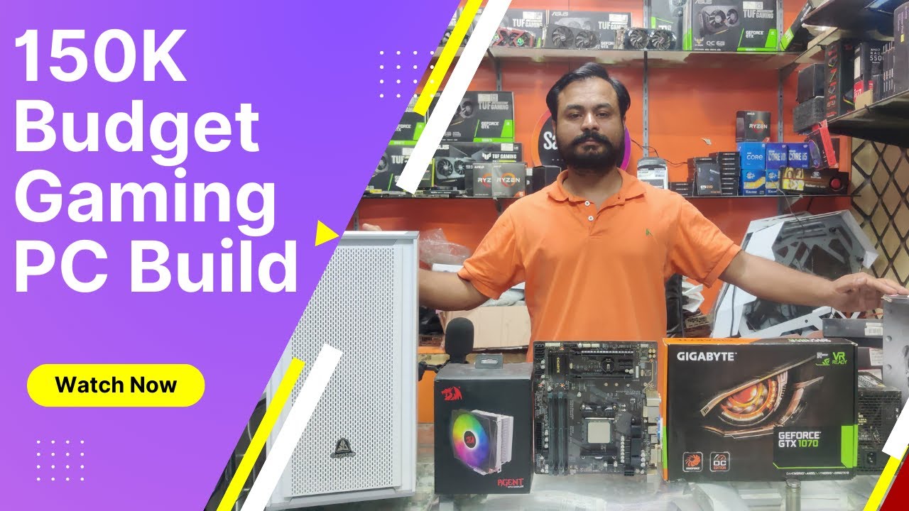 150K Budget Gaming PC Build | Ryzen 5 3600 | GTX 1070 8GB - YouTube