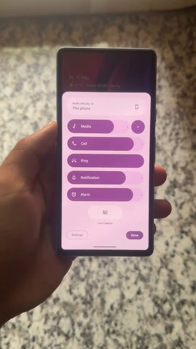 New Volume Panel introduced in Android 15 Beta 😍 - YouTube