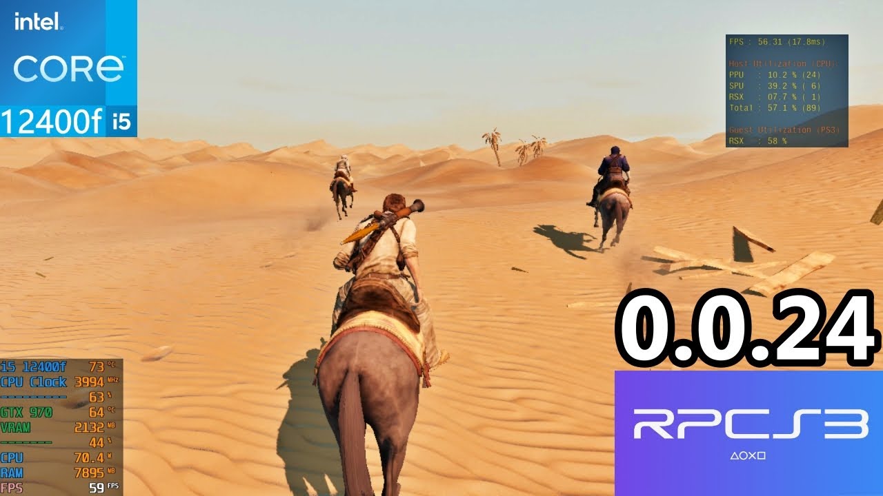 RPCS3 0.0.24-14104 Uncharted 3 Drake's Deception on Intel Core i5 ...