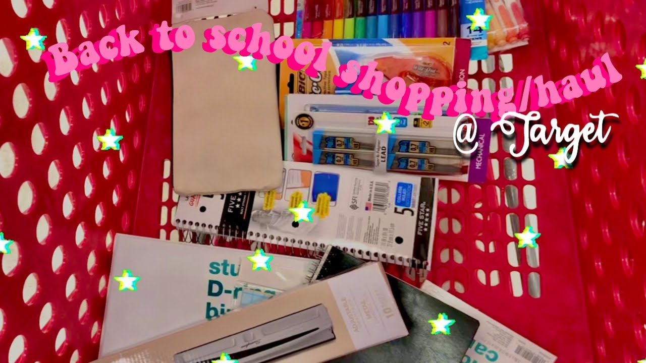 BACK TO SCHOOL: Shopping/Haul @ Target - YouTube