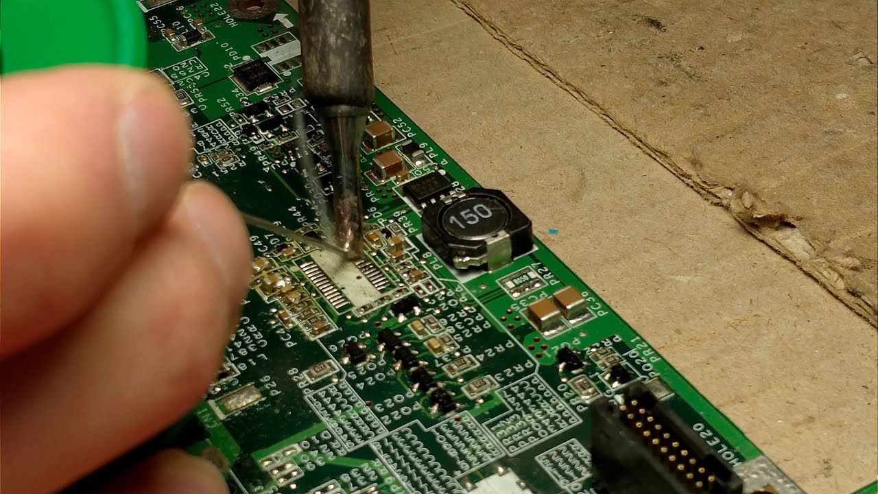 How To Do Motherboard Component Repair With The Cheapest Possible Tools ...