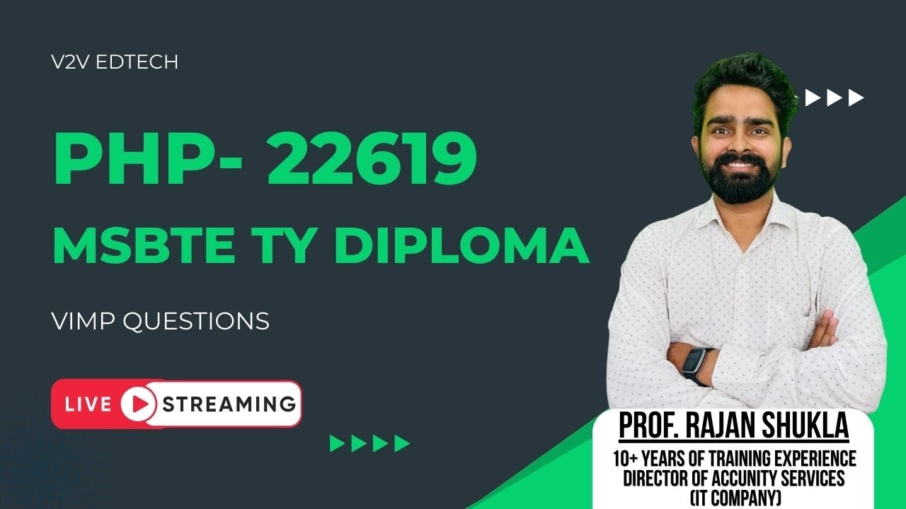 PHP | TY DIPLOMA - CO/IF/AIML BRANCH | Session 3 | K-Scheme 💻🚀 - YouTube