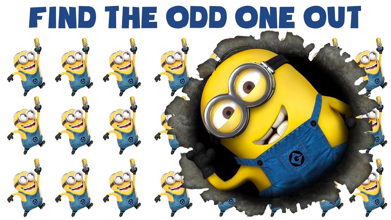 Find the Odd MINION Out! Brain Break for Kids - YouTube