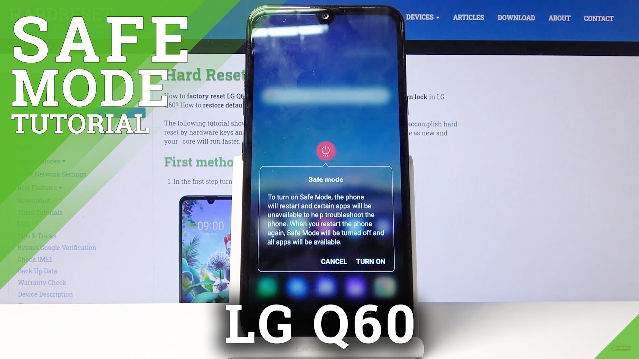 How to Enter Safe Mode in LG Q60 – Enter & Quit Safe Mode - YouTube