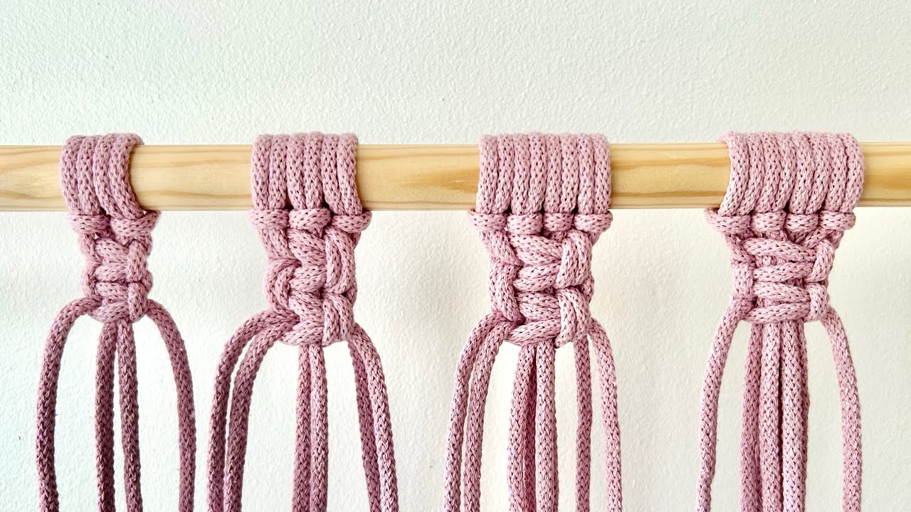 Macrame Basic Knots | Square Knot Tutorial for Beginners - YouTube