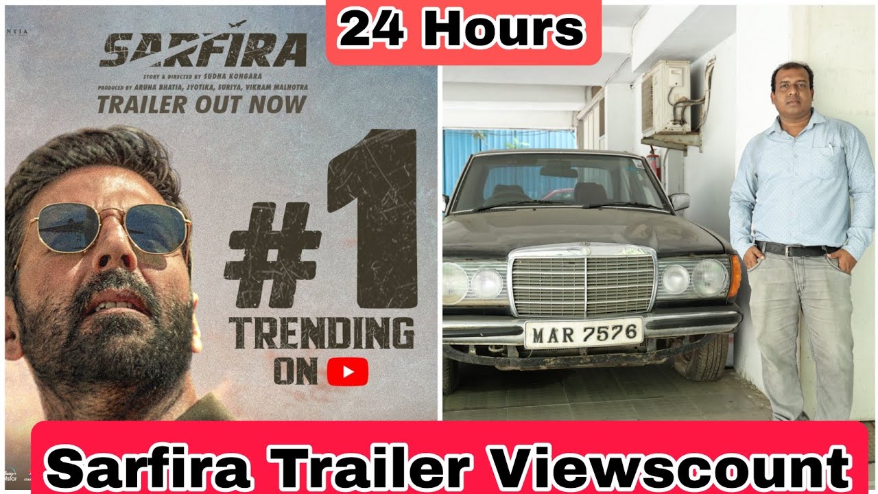 Sarfira Trailer Record breaking Viewscount In 24 Hours On YouTube - YouTube