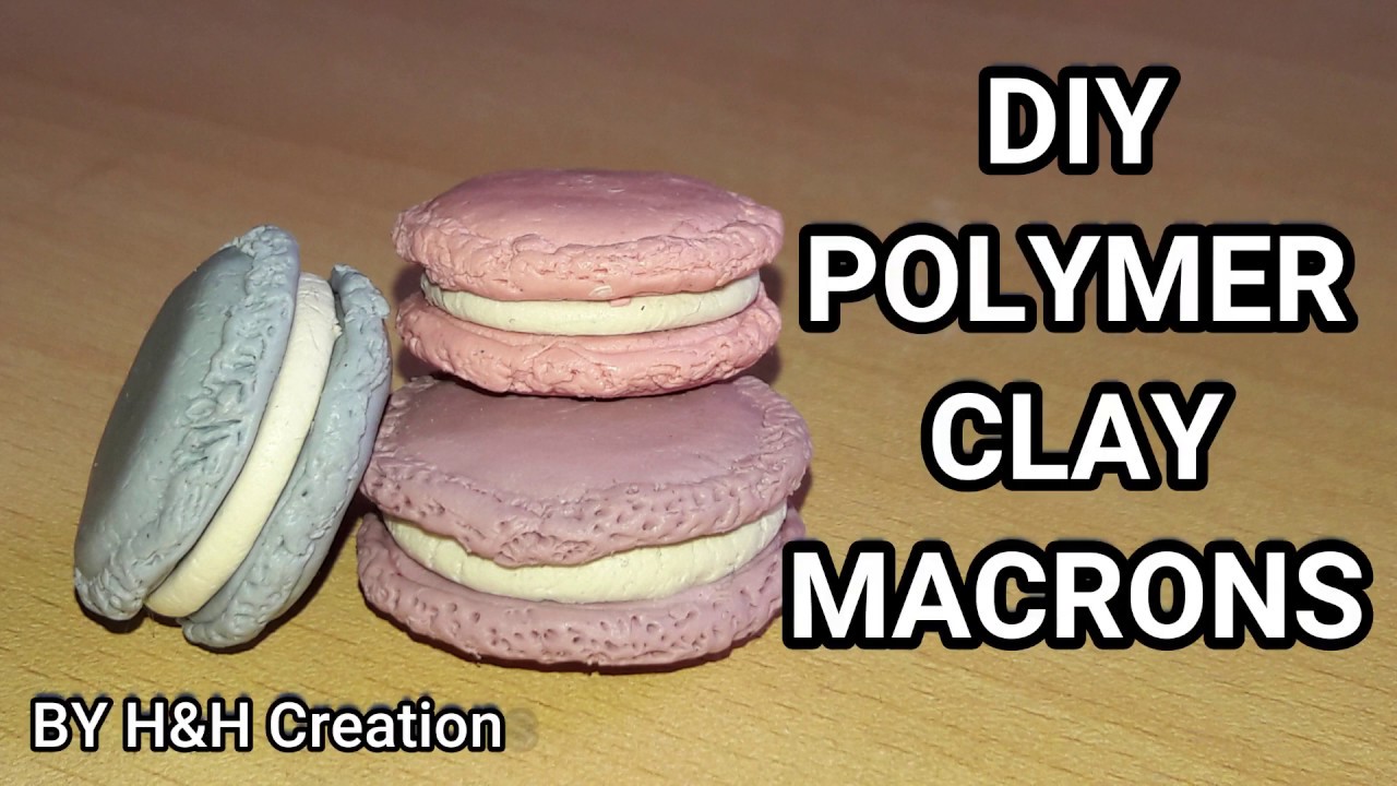 DIY Polymer Clay Macarons - YouTube