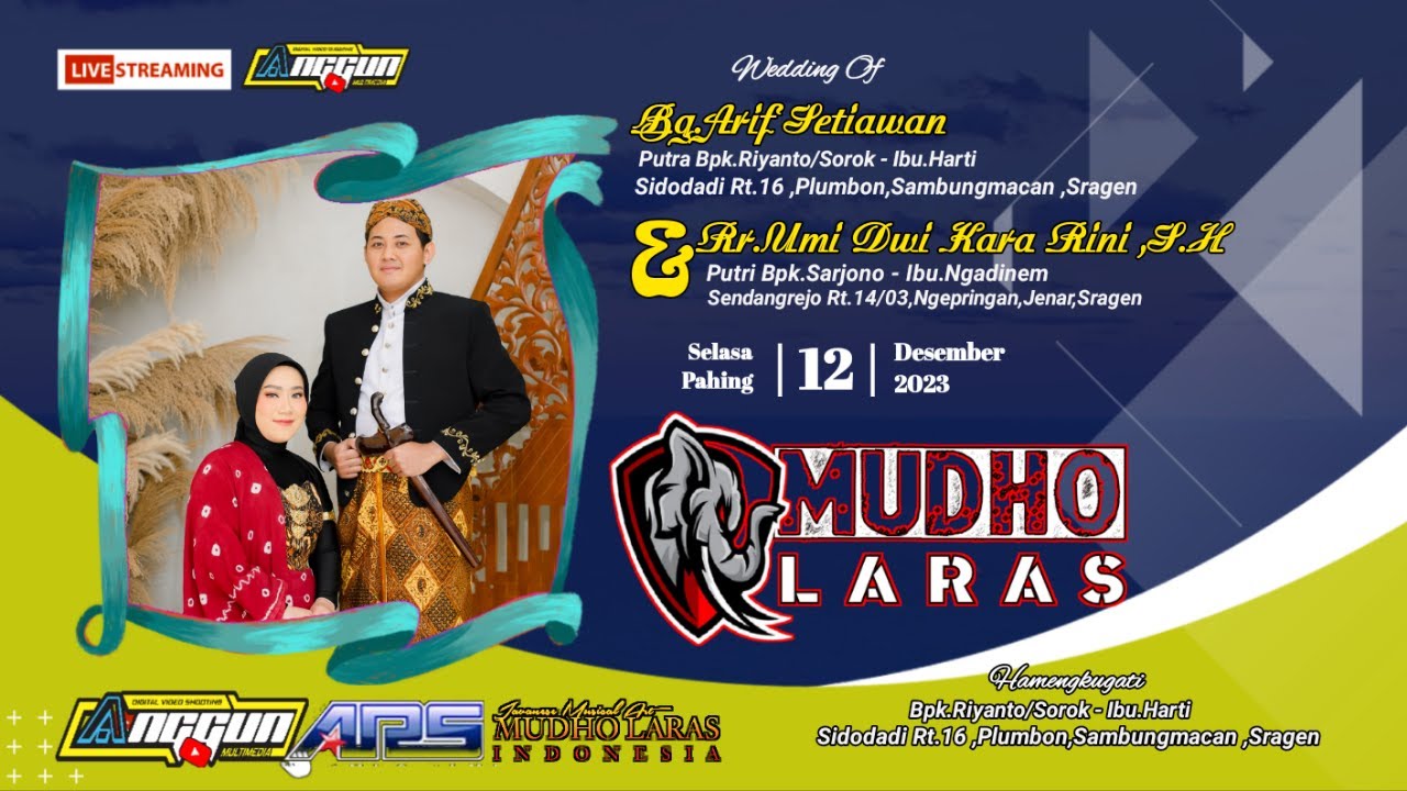 📡Live Wedding ARIF SETIAWAN & UMI // KARAWITAN MUDHO LARAS // ARS AUDIO JILID 5 // ANGGUN ...